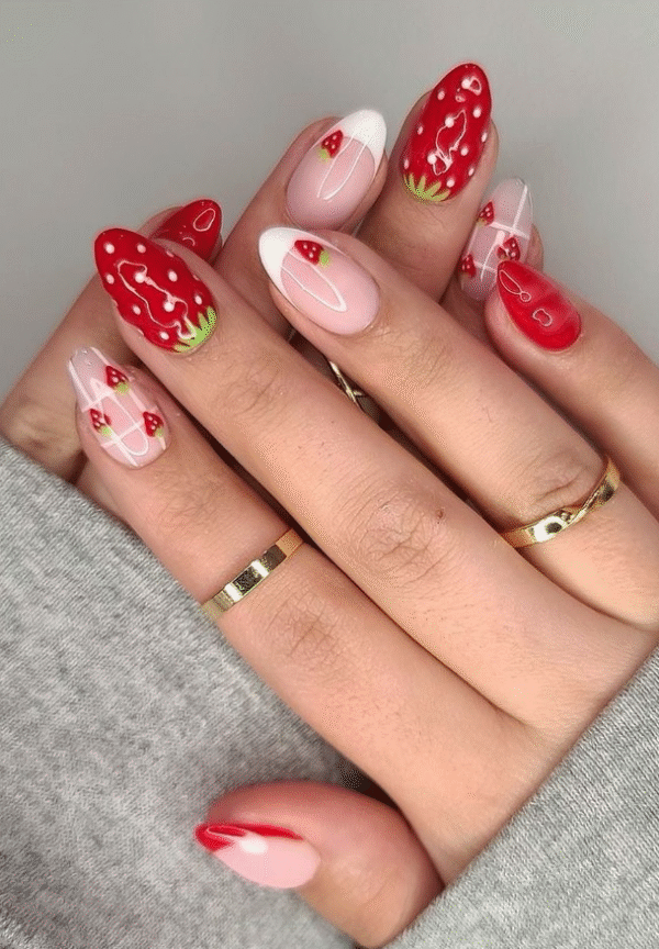 Strawberry Nail Designs That Are Sweet, Playful, and Look Good Enough ...